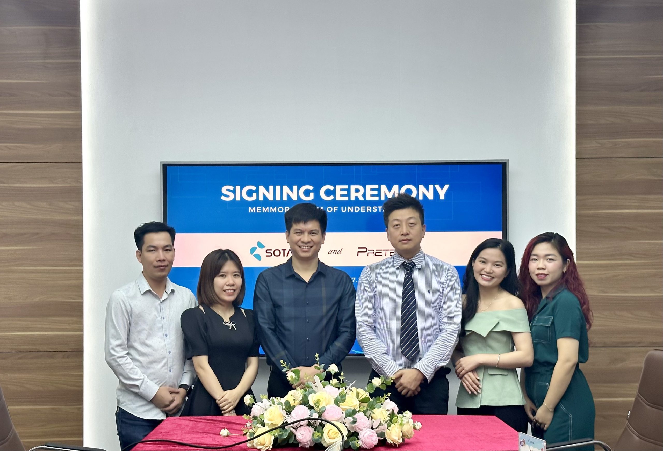 MOU Signing Ceremony between SotaTek and PreTech - Sota Holdings | A ...